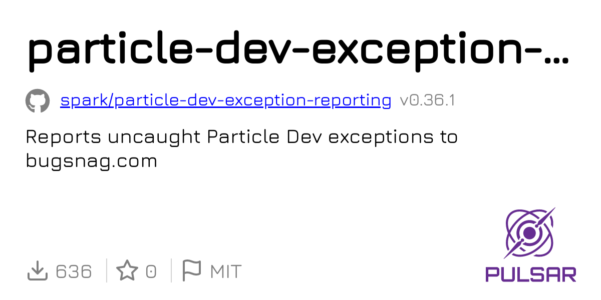 particle-dev-exception-reporting particle-dev-exception-reporting