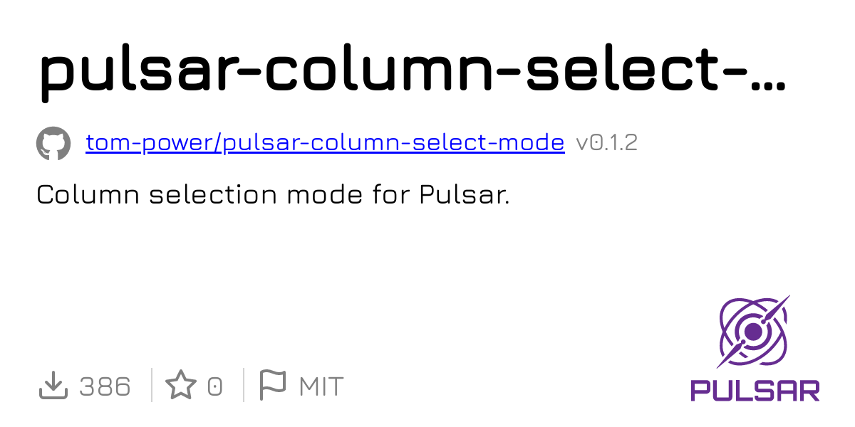 pulsar-column-select-mode