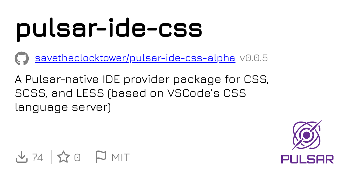 Pulsar Ide Css Alpha 