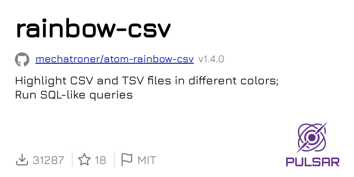Rainbow Csv 