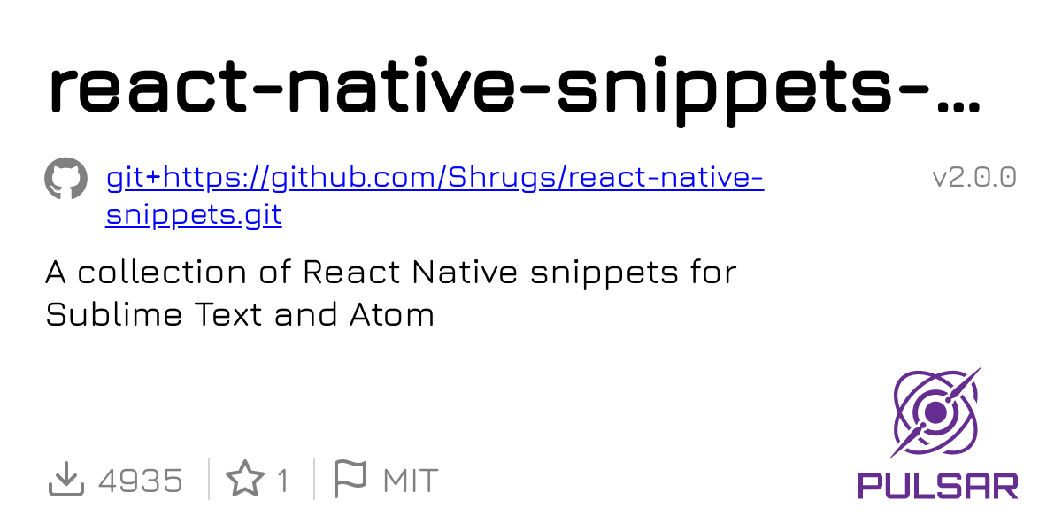 react-native-snippets-horse react-native-snippets-horse