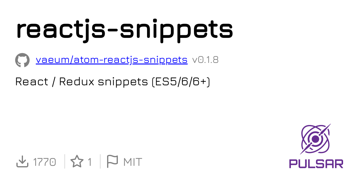 reactjs-snippets reactjs-snippets