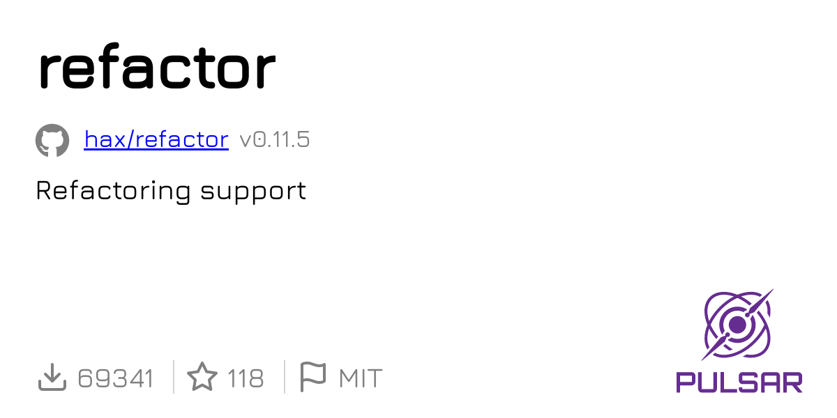 refactor