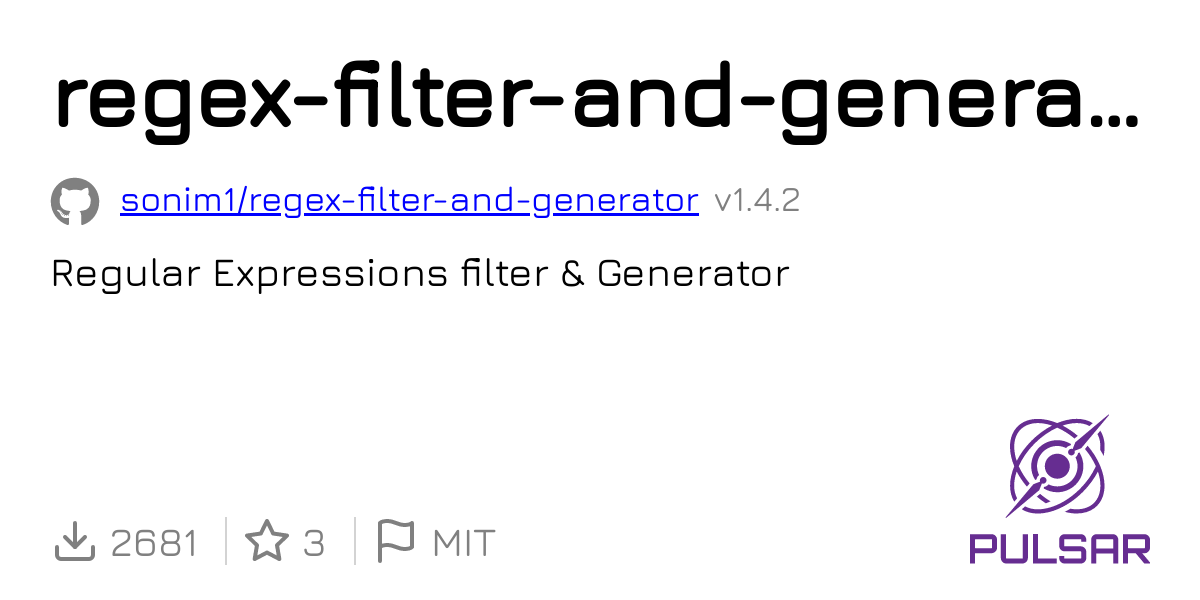 regex-filter-and-generator