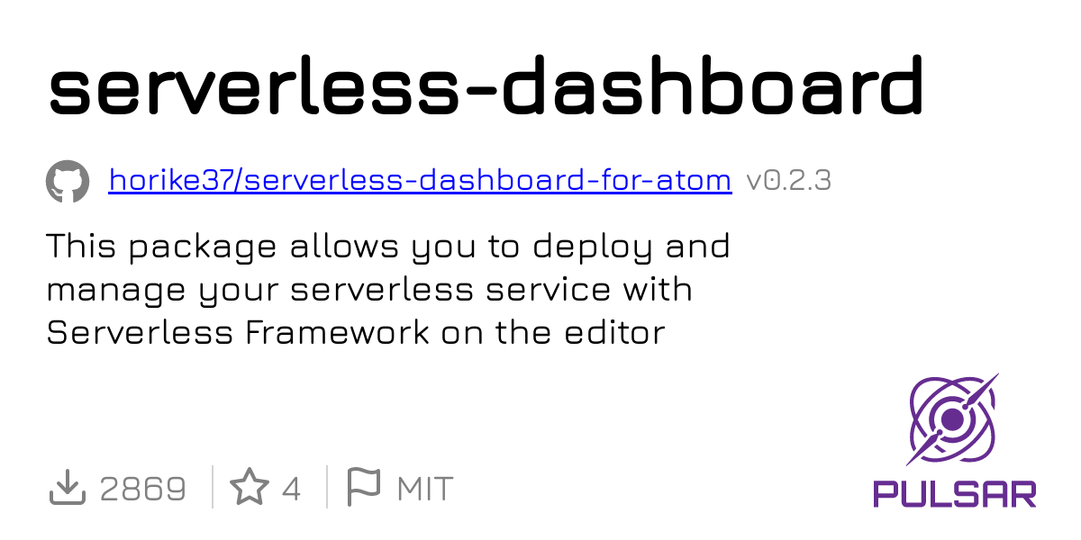 serverless-dashboard