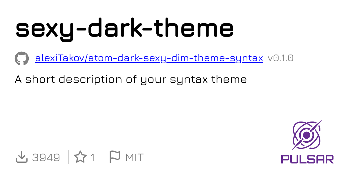 Sexy Dark Theme