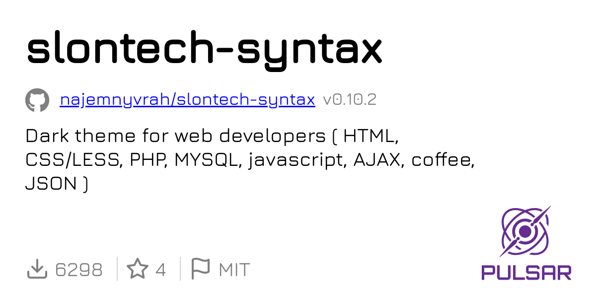 slontech-syntax
