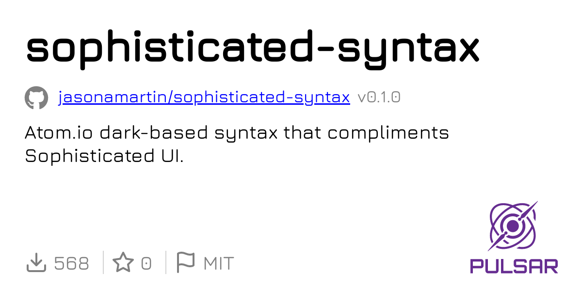 sophisticated-syntax