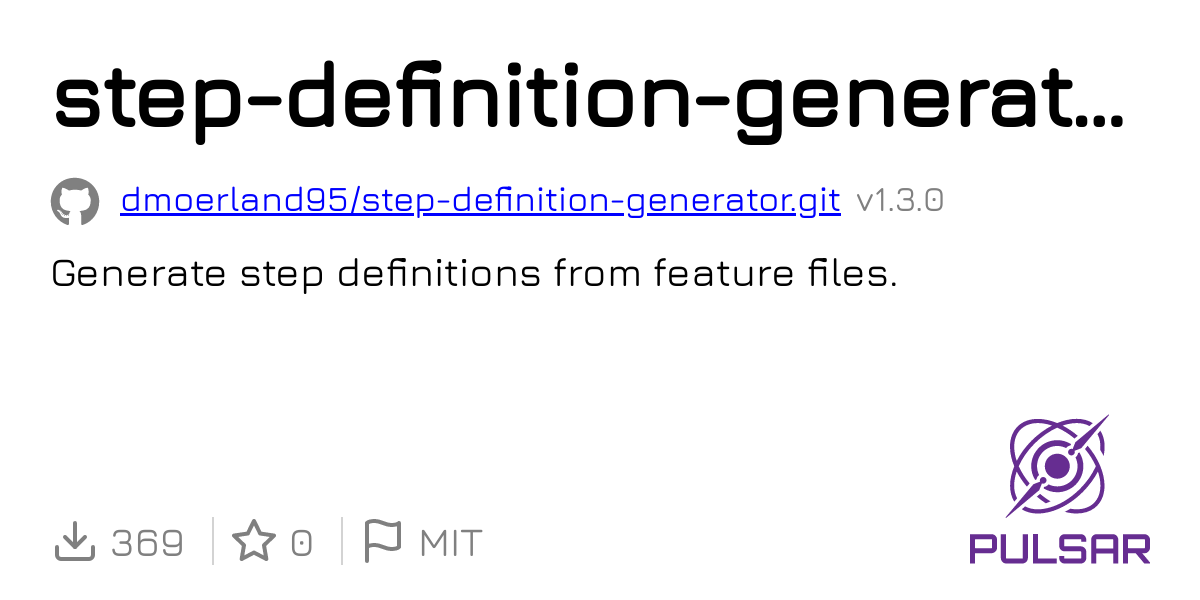 Step Definition Generator 