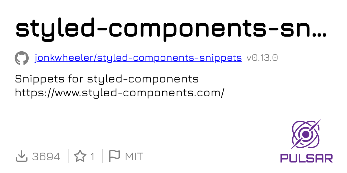 styled-components-snippets styled-components-snippets