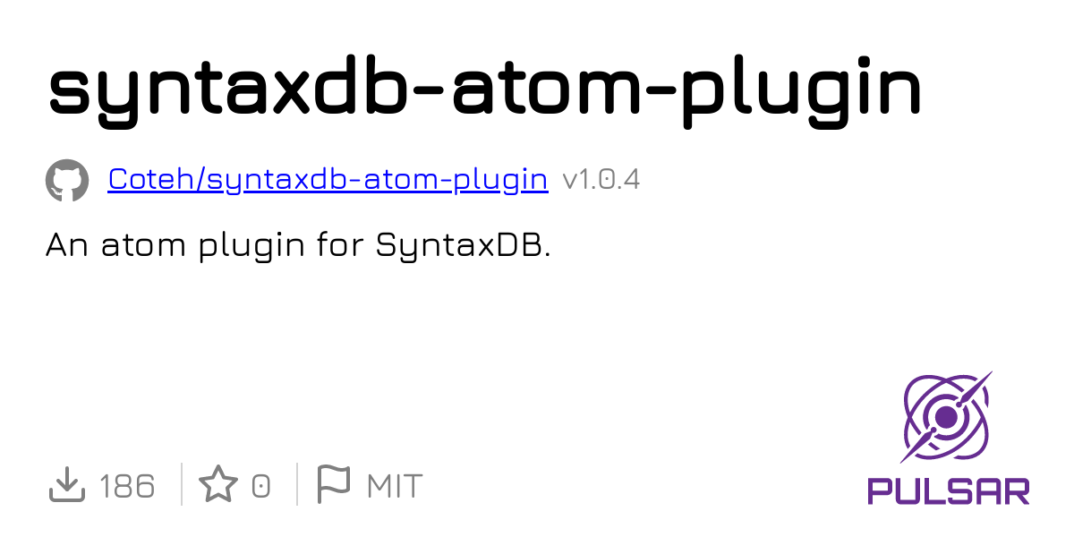 syntaxdb-atom-plugin