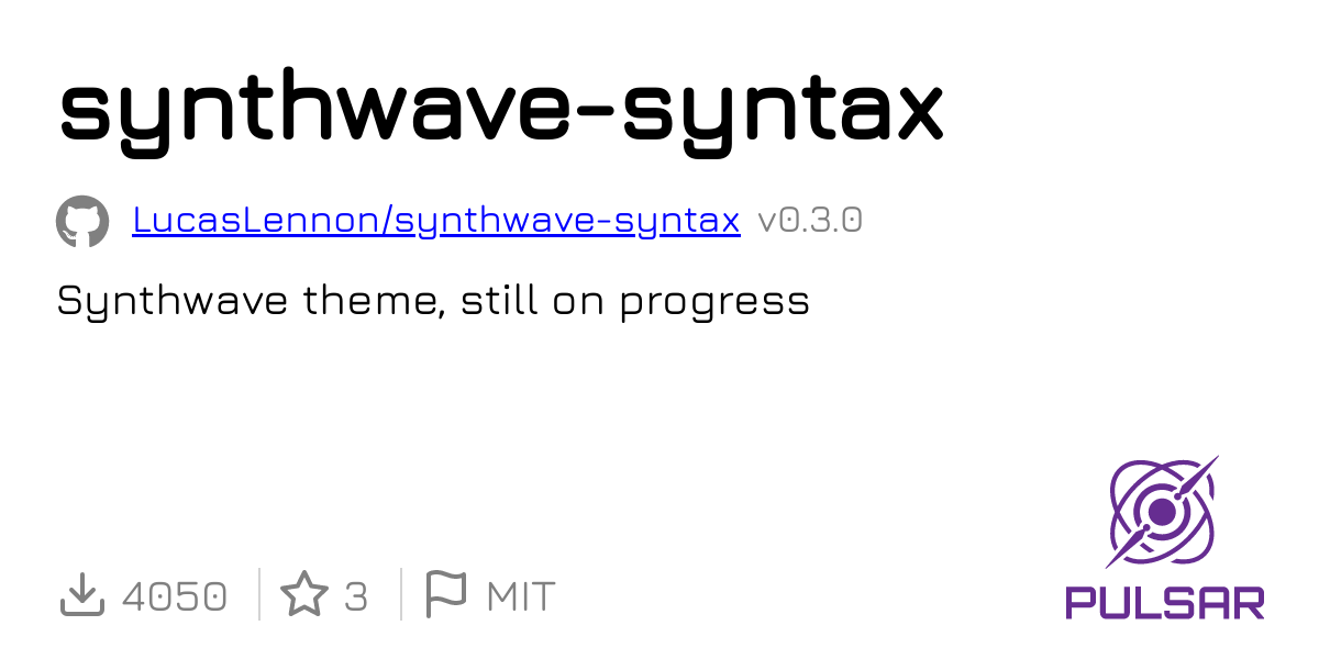 Synthwave Syntax