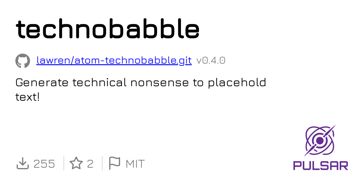 technobabble