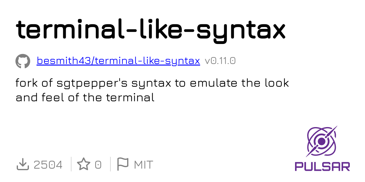 terminal-like-syntax