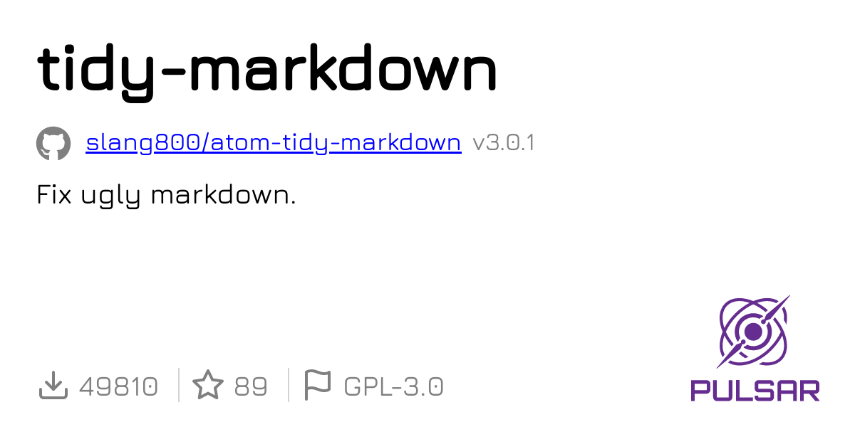 tidy-markdown