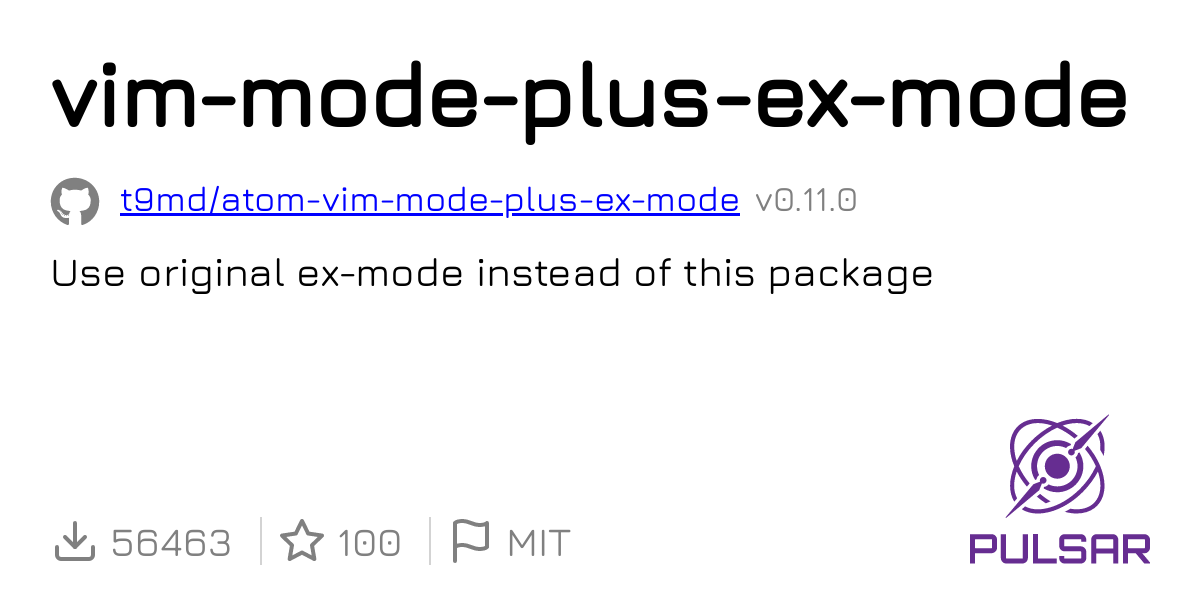 Vim Mode Plus Ex Mode