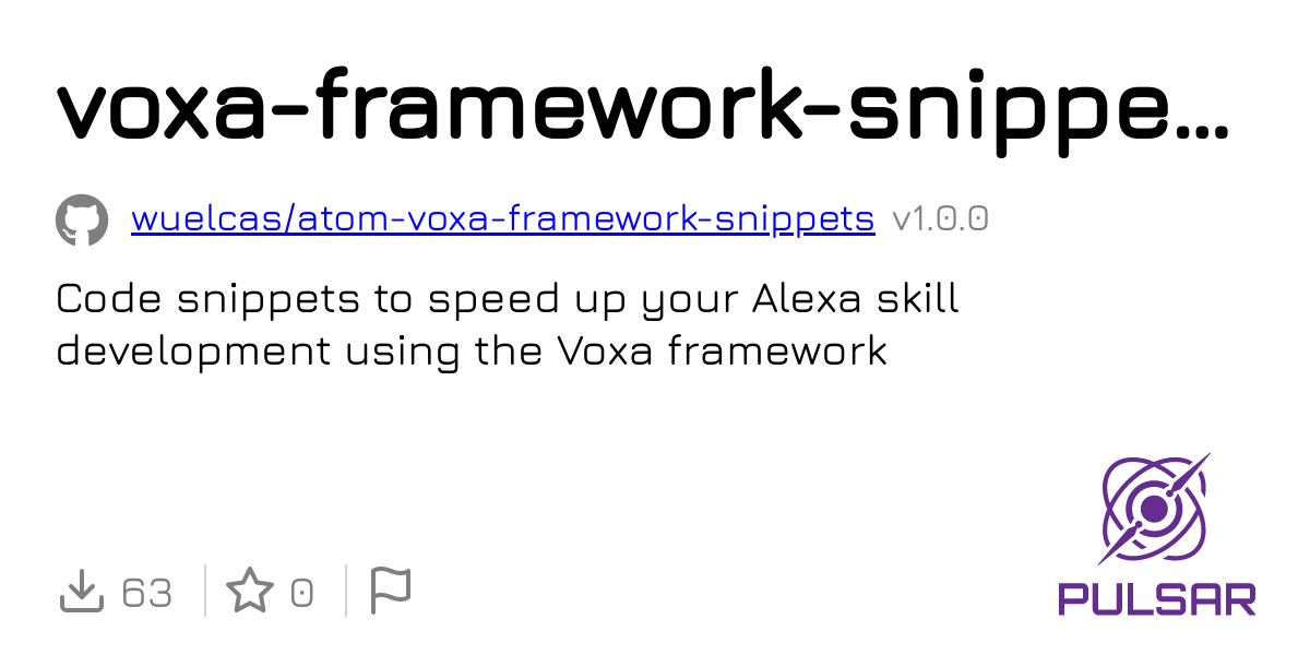voxa-framework-snippets voxa-framework-snippets