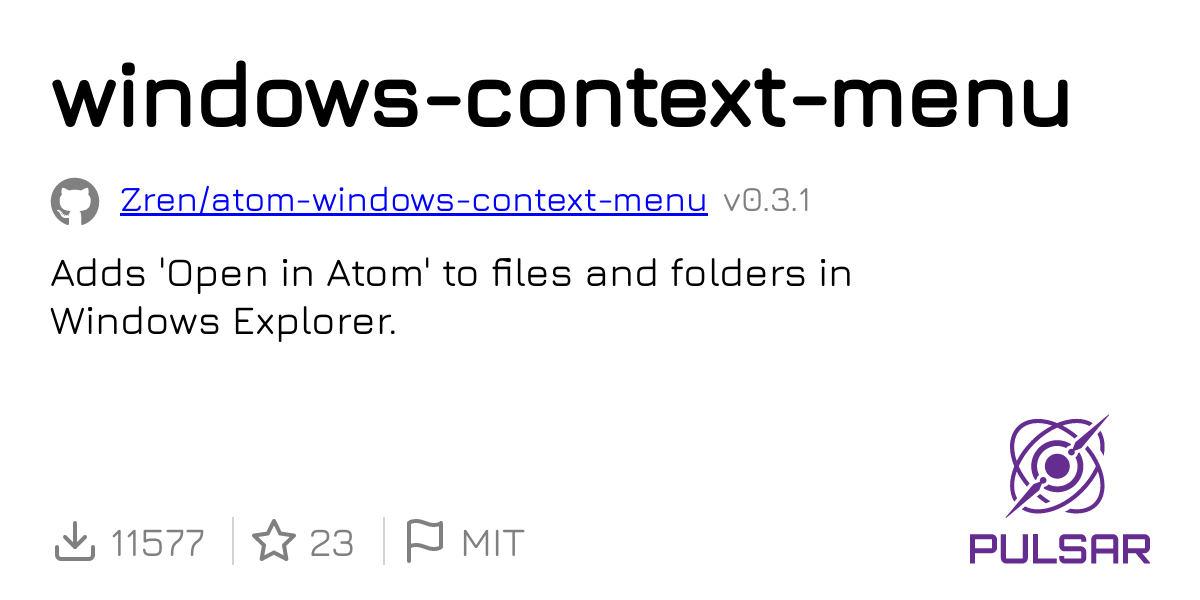 Windows Context Menu