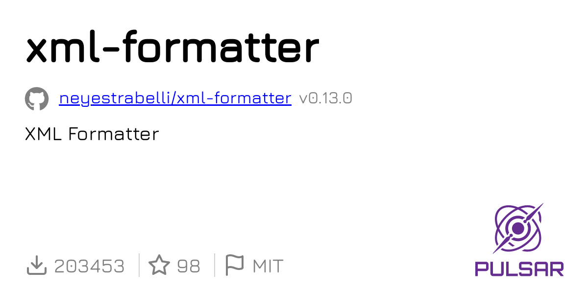 xml-formatter xml-formatter