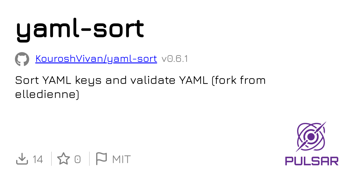 yaml-sort yaml-sort